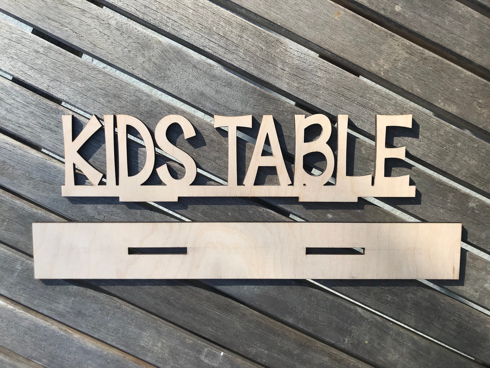 Rustic Kids Table Sign Wood Kid Table Sign Wooden Wedding | Etsy