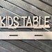 Rustic Kids Table Sign Wood Kid Table Sign Wooden Wedding Sign Rustic ...