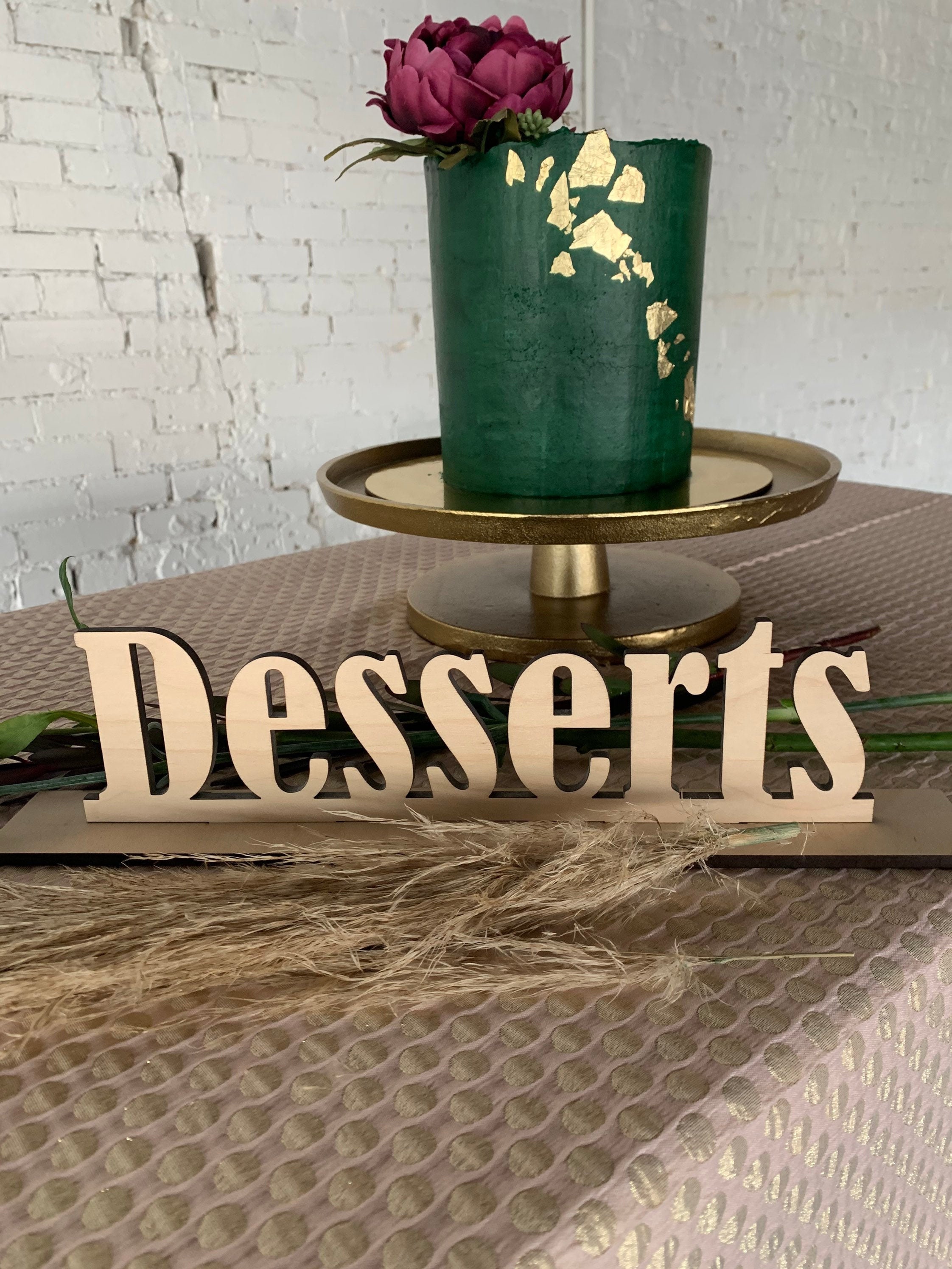 Desserts Sign Wedding Sign Desserts Cake Table Candy - Etsy