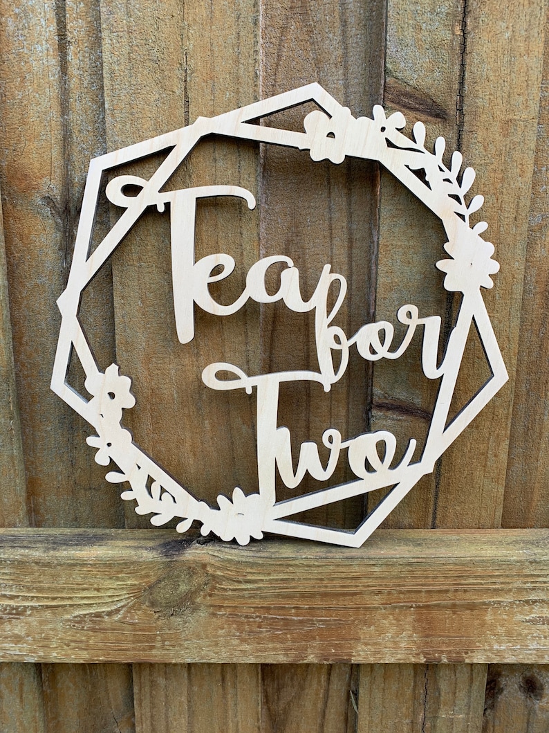 Tea for Two Sign - Second Birthday Girl - 2nd Birthday - Tea Party Sign ...