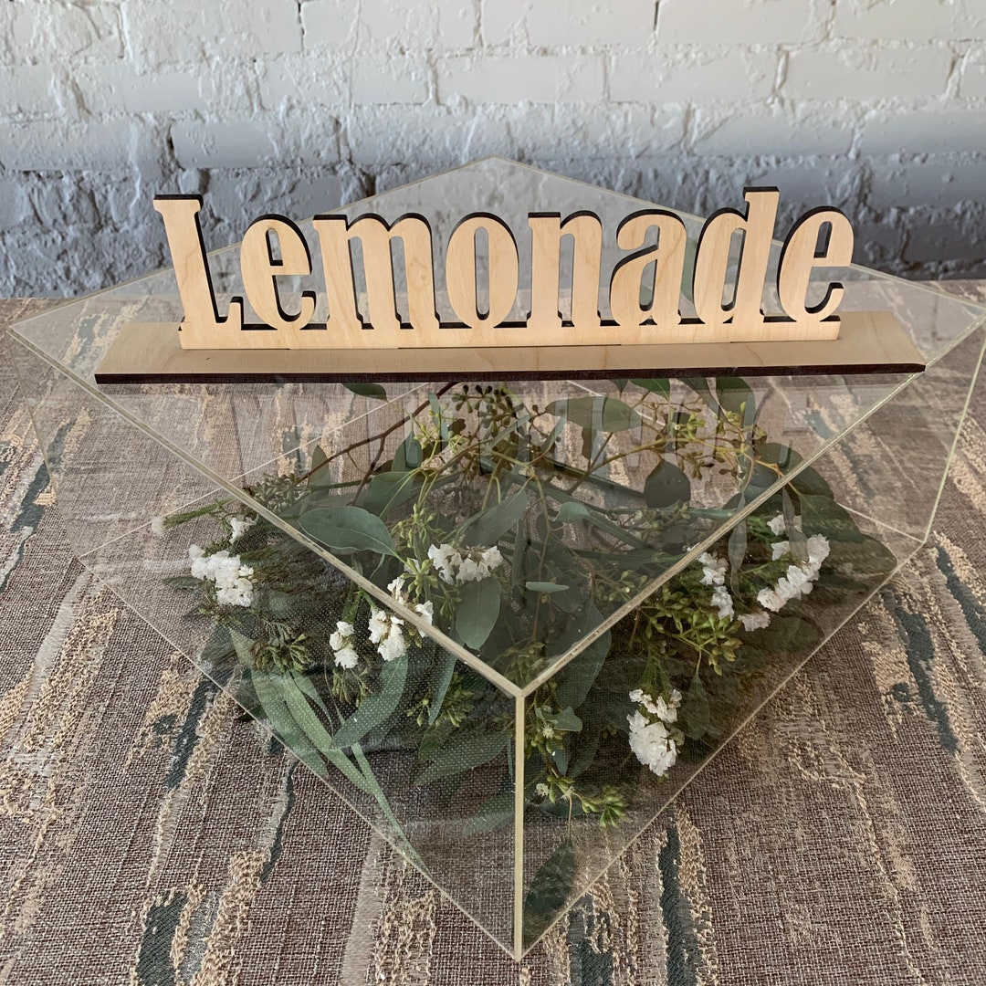 Lemonade Party Sign - Wooden Lemonade Sign - Wood Wedding Sign ...