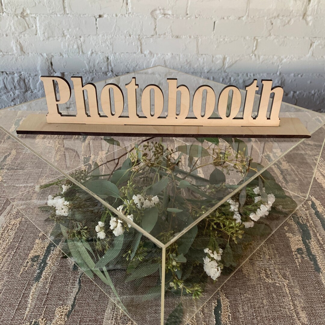 Photobooth Wood Sign - Wedding Photo Booth Sign - Photo Booth Wooden ...