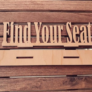 Find Your Seat Wooden Wedding Sign - Seating Chart Sign - Find Your ...