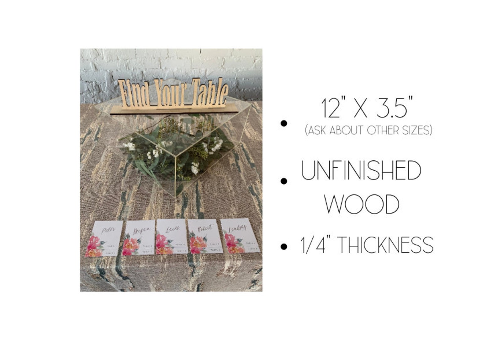 Find Your Table Wooden Wedding Sign Seating Chart Sign - Etsy