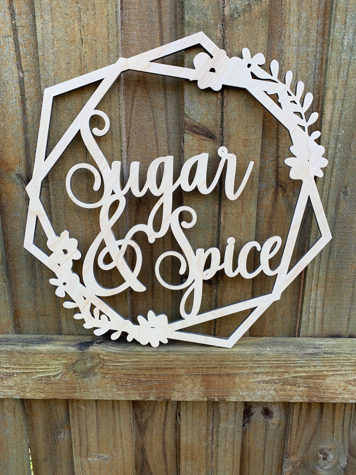 Sugar and Spice - Baby Girl Sign - Girl Baby Shower - Sugar & Spice ...