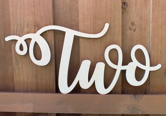 Second Birthday Sign Two Sign Child Photography Prop Two | Etsy