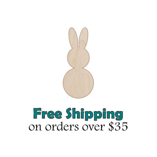 Easter Bunny Rabbit Shape Wooden Cut Out Easter Decorations - Etsy