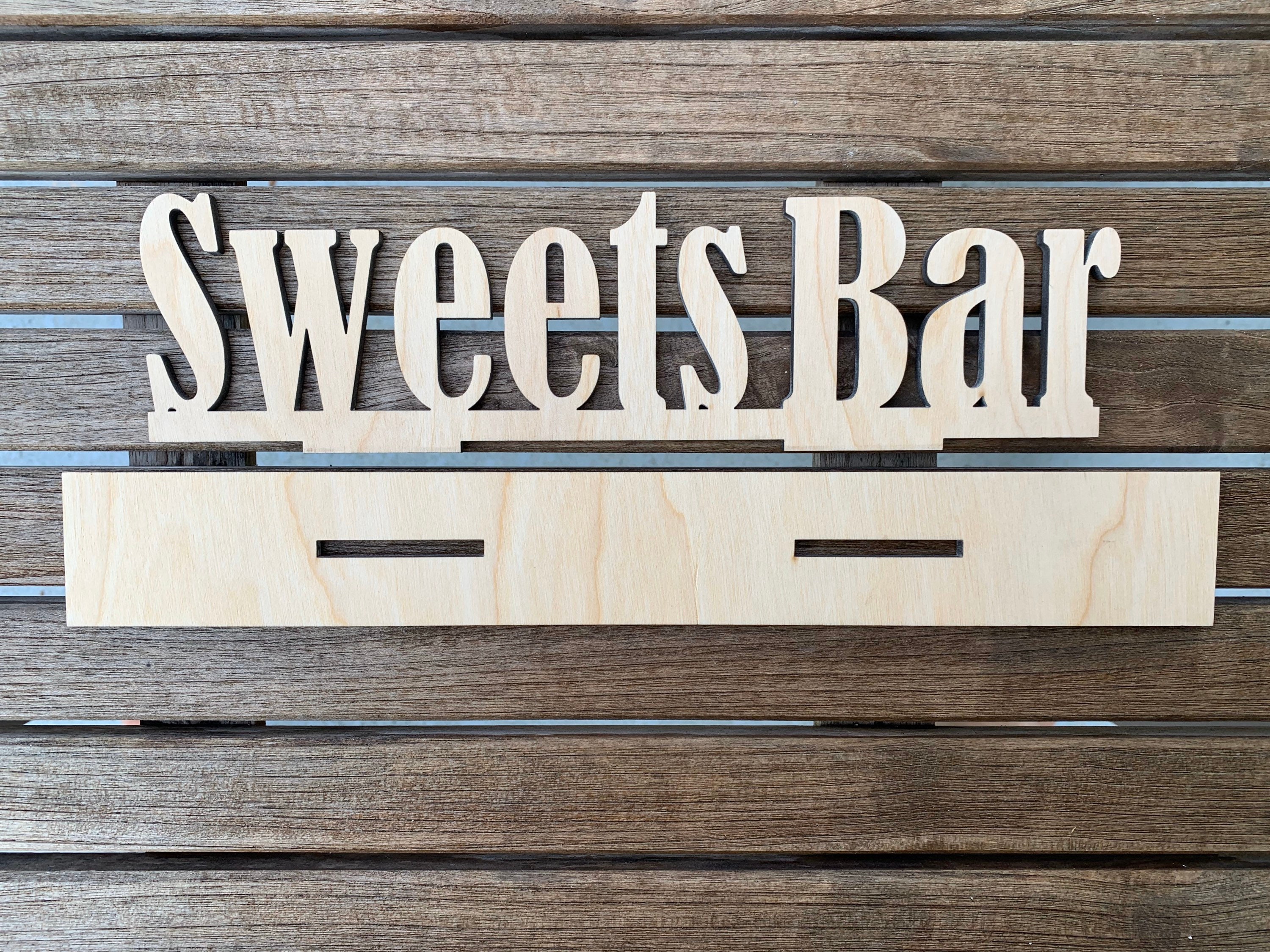 Sweets Bar Sign Wedding Sign Desserts Cake Table Sign | Etsy