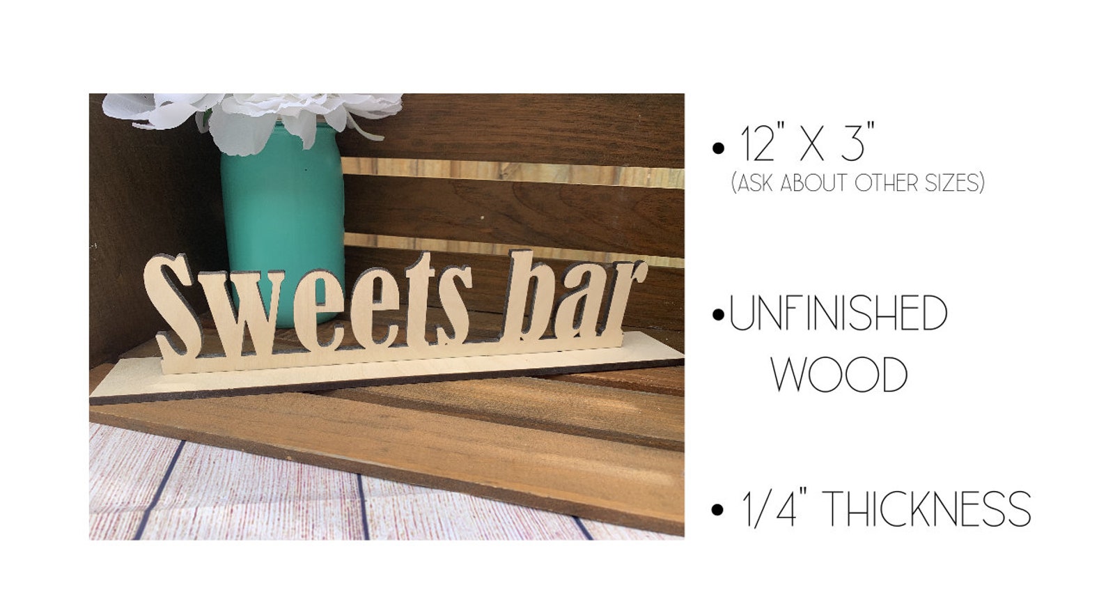 Sweets Bar Sign Wedding Sign Desserts Cake Table Sign - Etsy