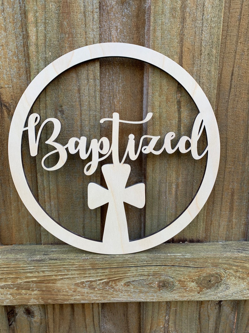 Baptism Sign Baptized Baptism Decor Christening - Etsy