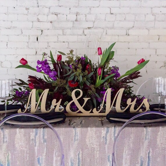 Wall Décor Home & Living Sweetheart Table Mr Mrs Wedding Centerpiece ...