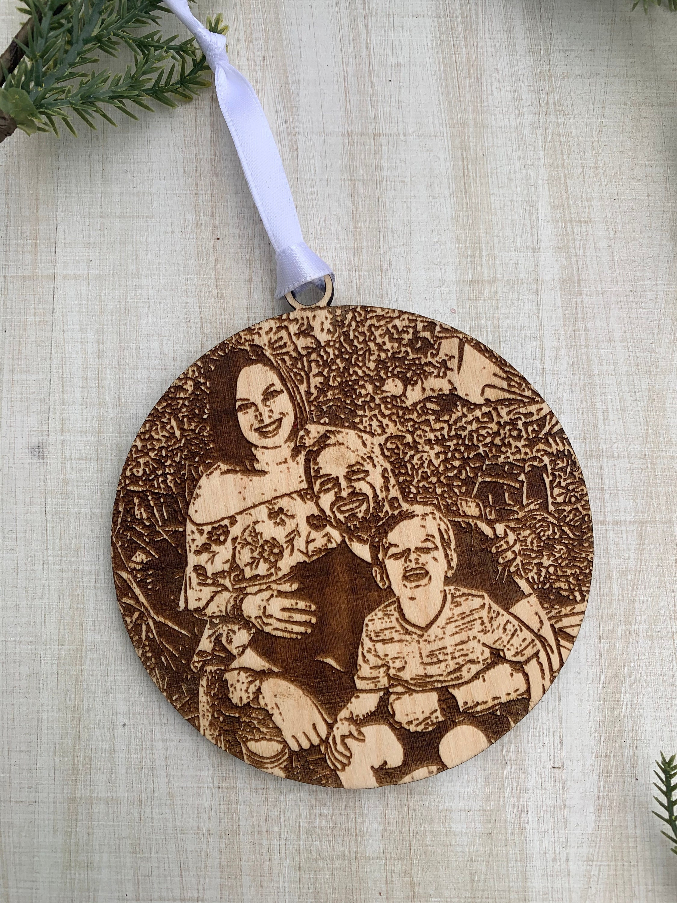 Laser Engraved Wood Photo Wood Portrait Personalized Gift - Etsy
