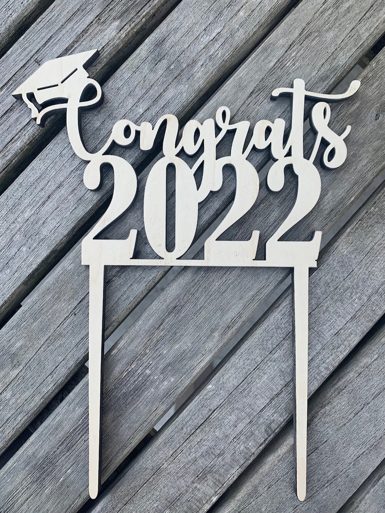 Grad Cake Topper Congrats Graduation Cake Topper - Etsy