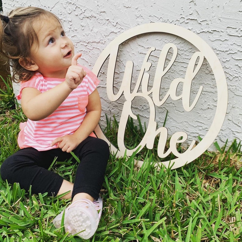 Wild One Sign Wild One Birthday Decor Photo Prop First | Etsy