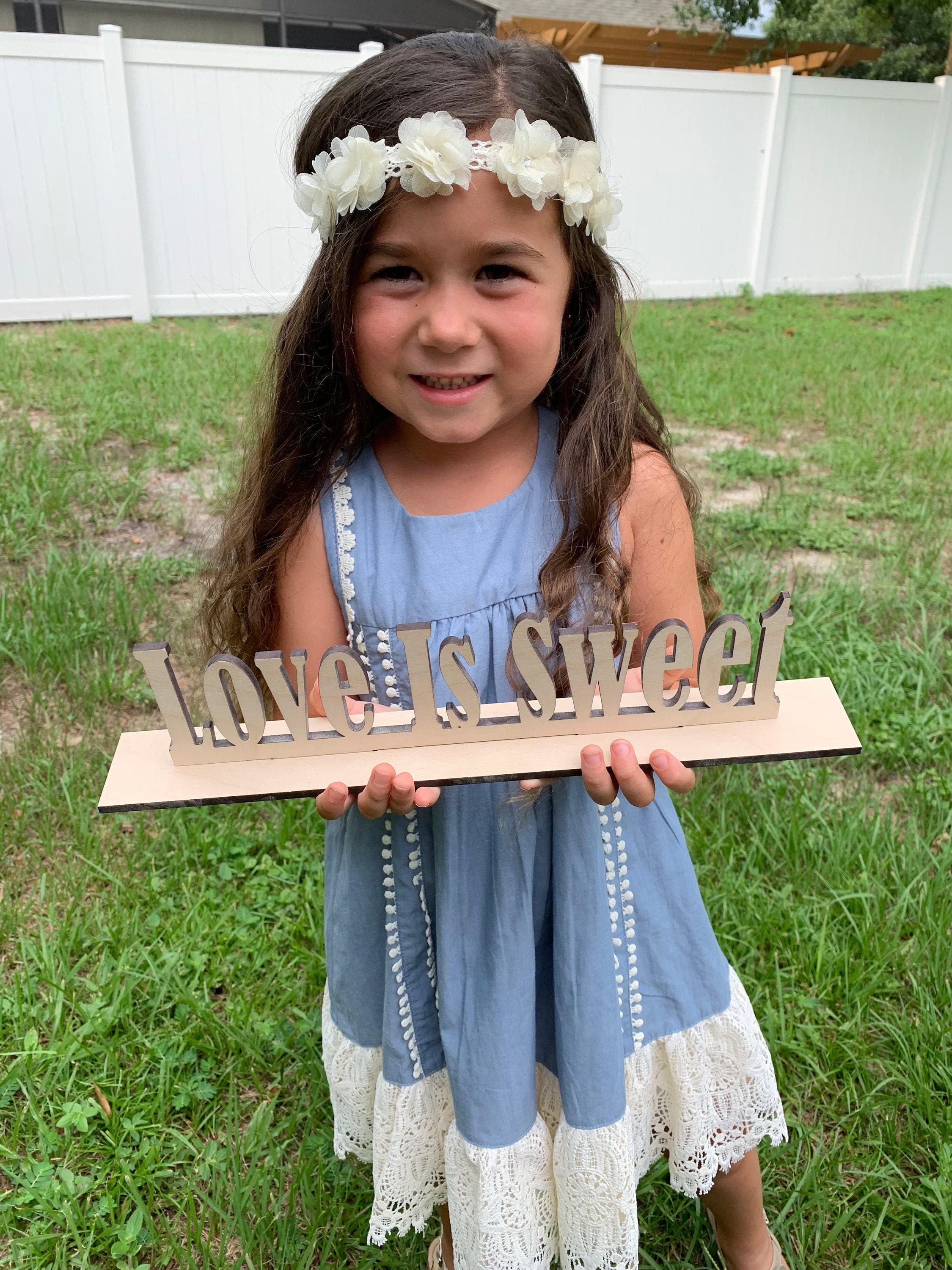 Love is Sweet Sign Wedding Sign Desserts Cake Table | Etsy