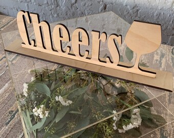 Cheers Sign Wedding Cheers Sign Wedding Bar Sign Bar Sign - Etsy