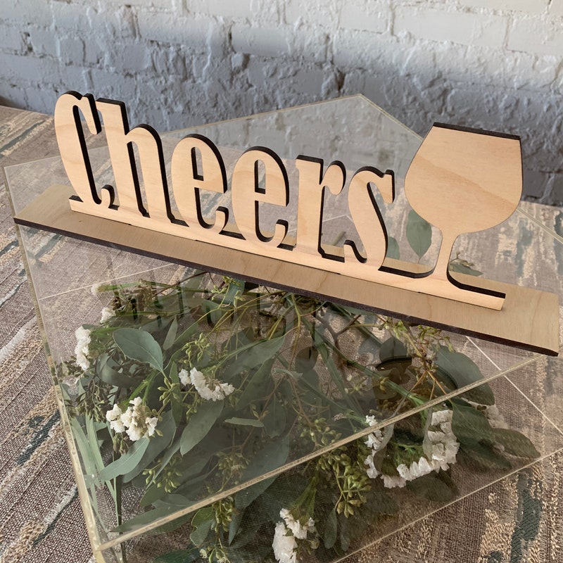 Cheers Sign - Etsy