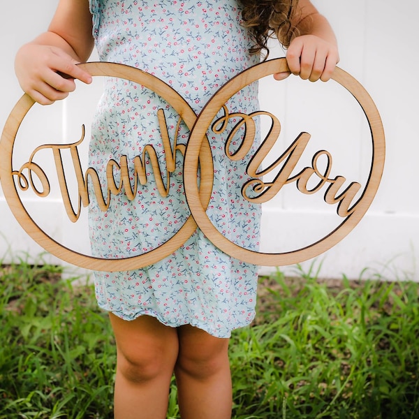 Thank You Photo Prop - Etsy