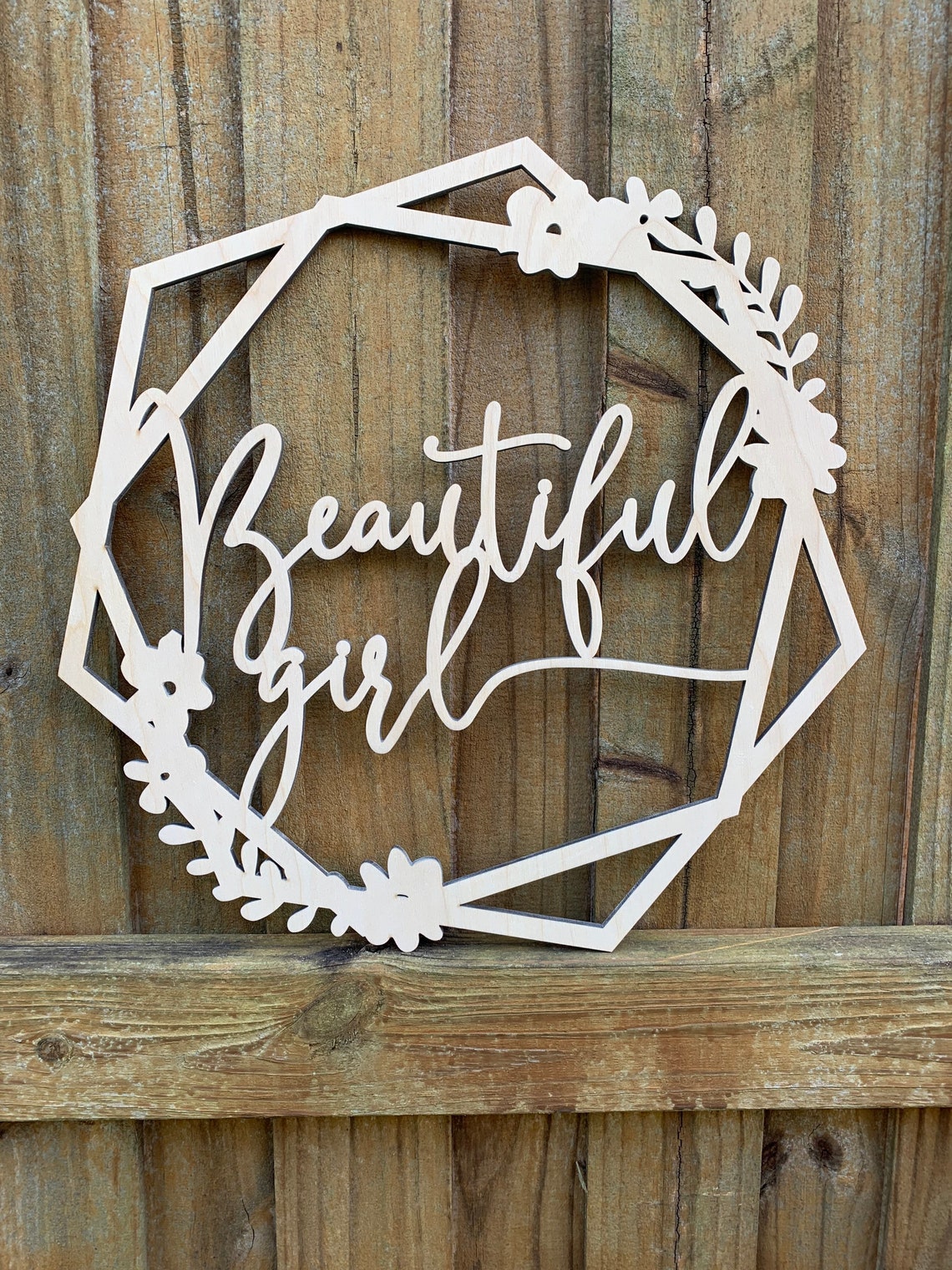 Beautiful Girl Sign - Girls Nursery Sign - Girls Room Sign -girl Photo ...