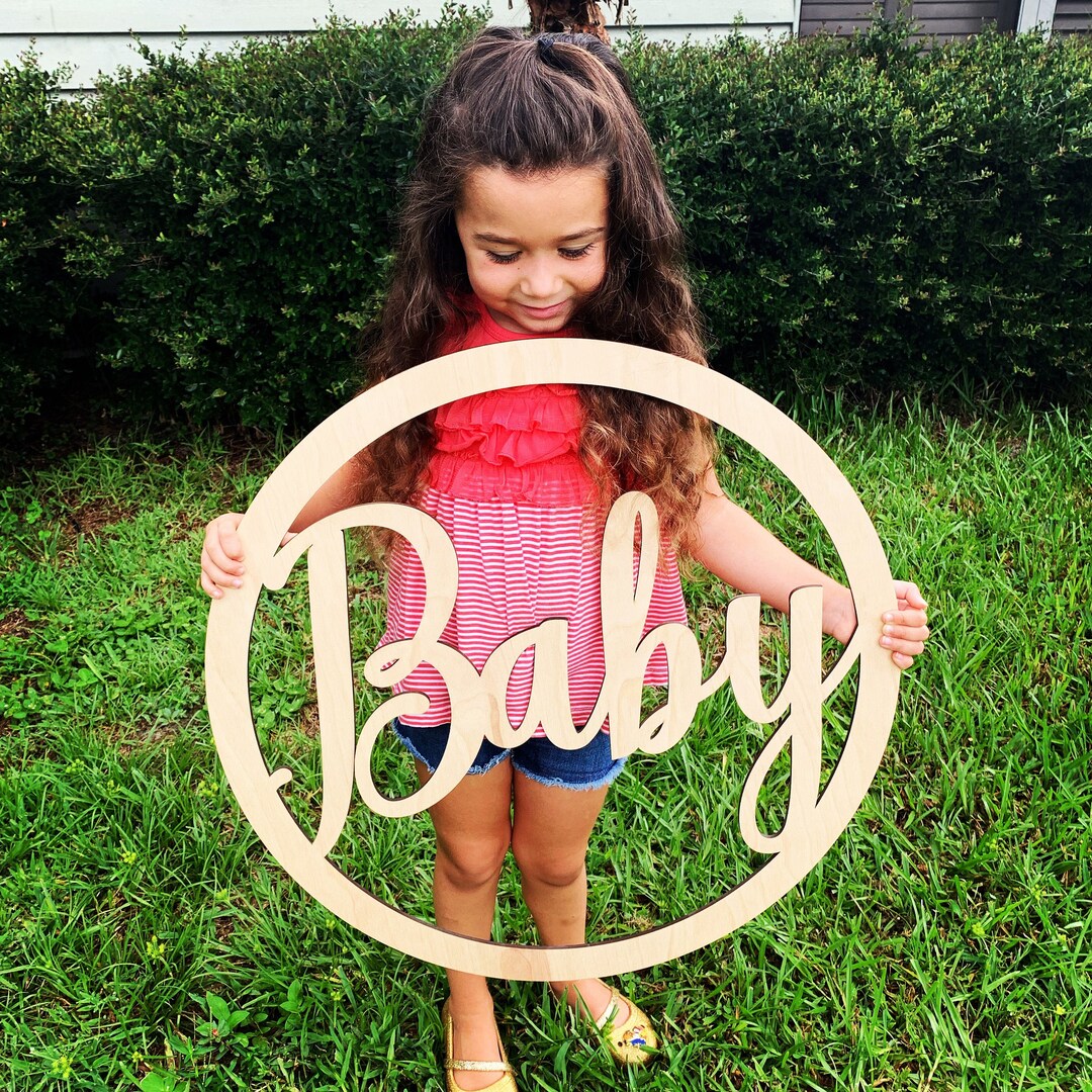 Baby Announcement Sign - Baby Sign - Baby Shower Photography Prop ...