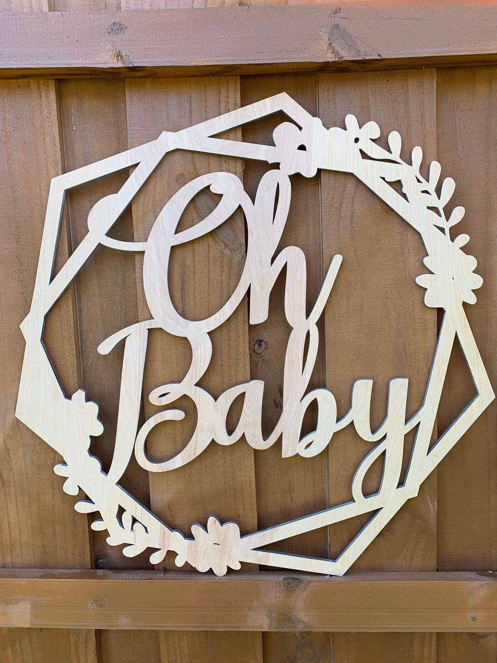 Oh Baby Floral Announcement Sign Oh Baby Sign Baby Shower - Etsy