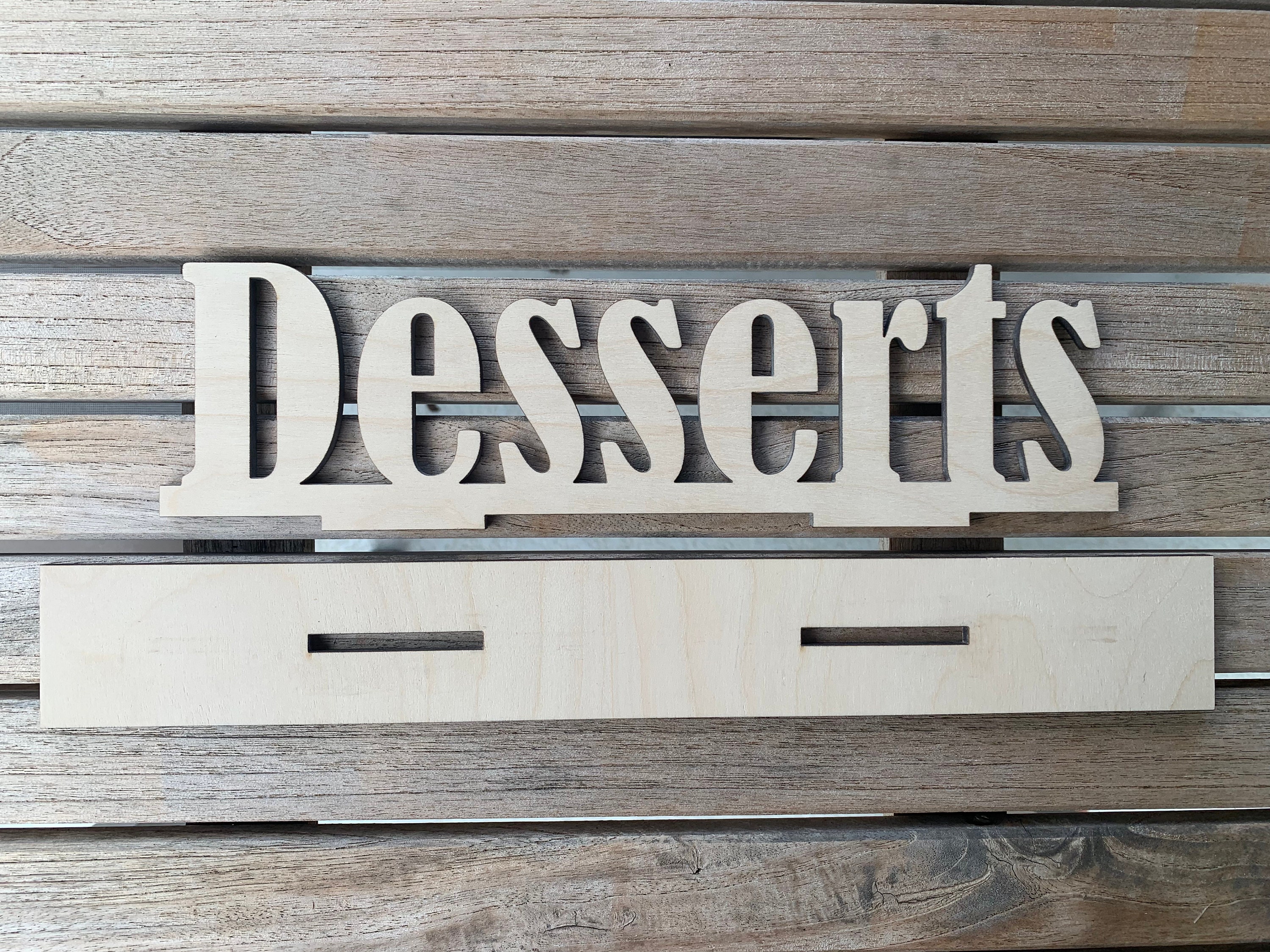 Desserts Sign Wedding Sign Desserts Cake Table Candy - Etsy