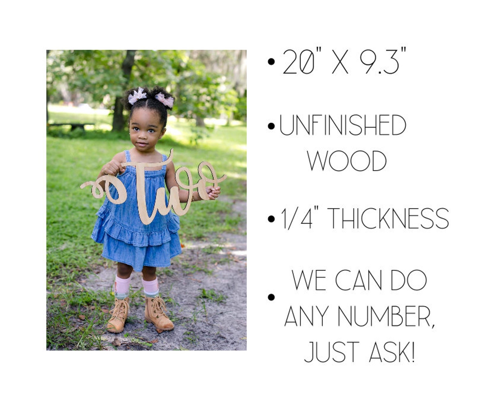 Second Birthday Sign Two Sign Child Photography Prop Two - Etsy