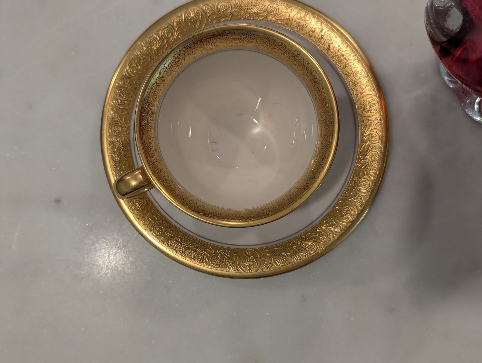 Elegant Tea Cup and Saucer Pickard China Made in USA - Etsy