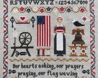 Betsy Ross Cross Stitch Pattern by Willow Hill Samplings PDF Digital ...