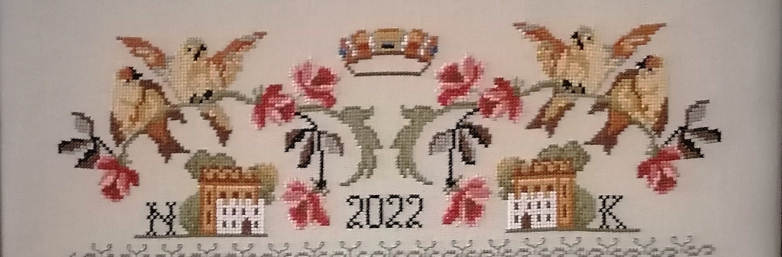 Gold Birds Sampler - Etsy