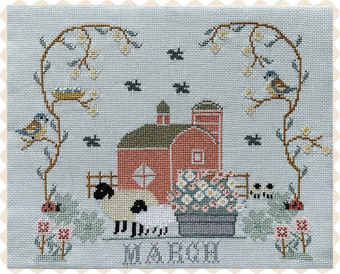 Barn Calendar March - Etsy