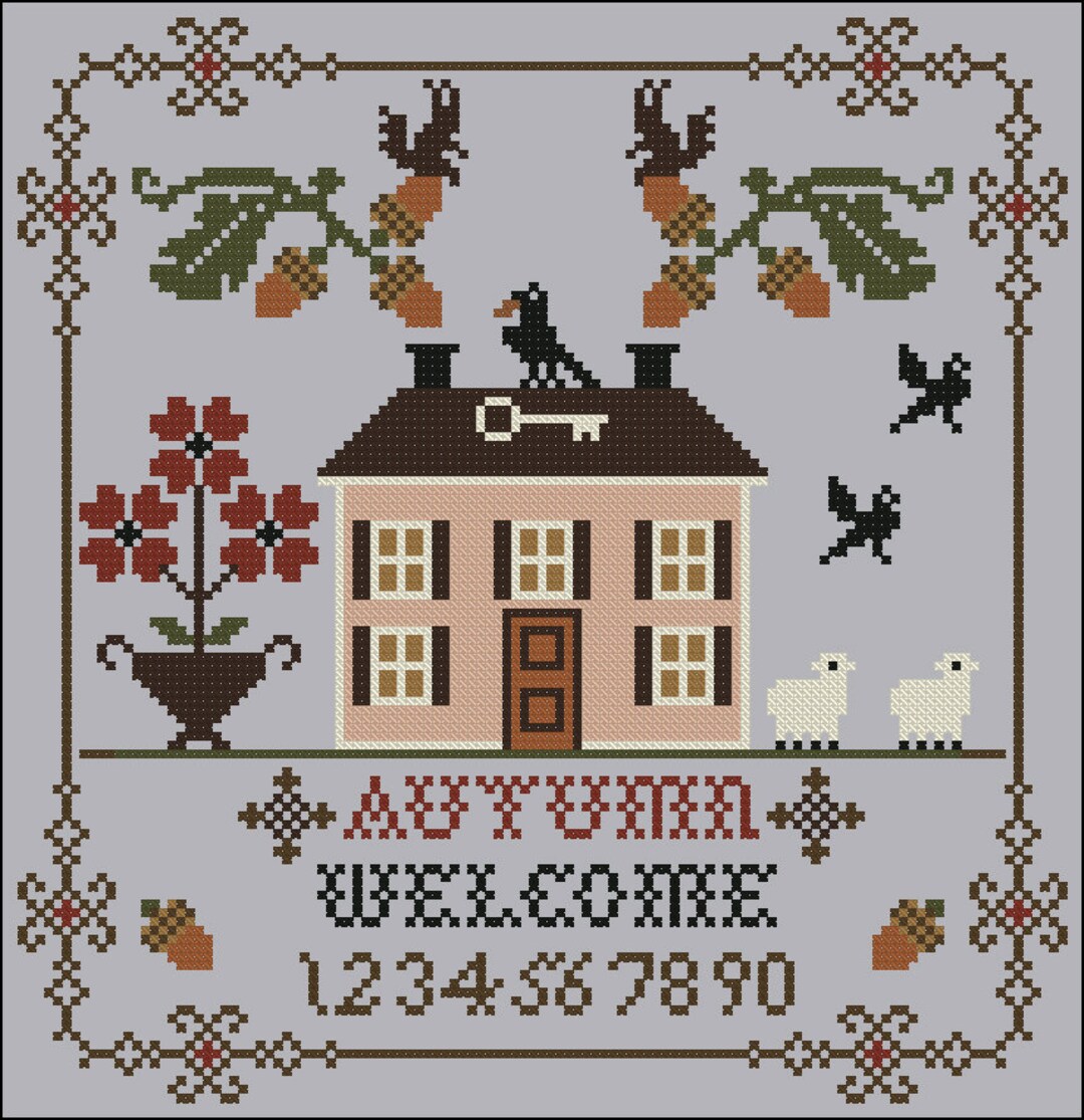Welcome Autumn Small Sampler - Etsy