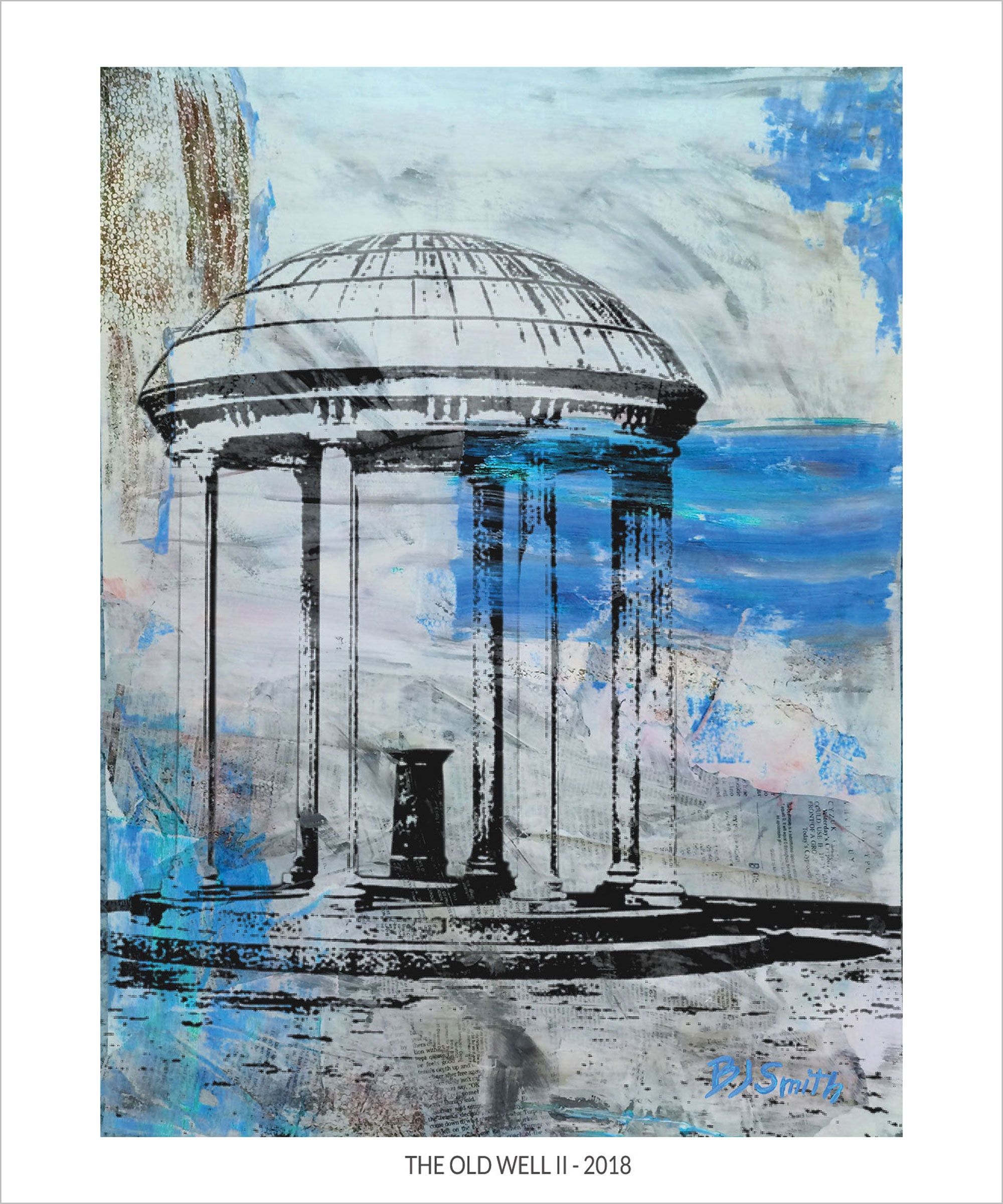 The Old Well Contemporary Print. House Decor or Office Decor. - Etsy