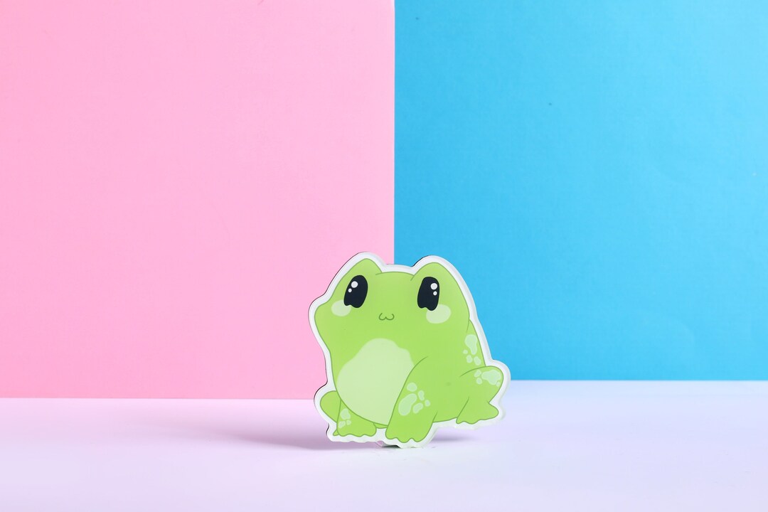 Frog Acrylic Magnet, Illustrated Animal Fridge Magnet, Cute and ...