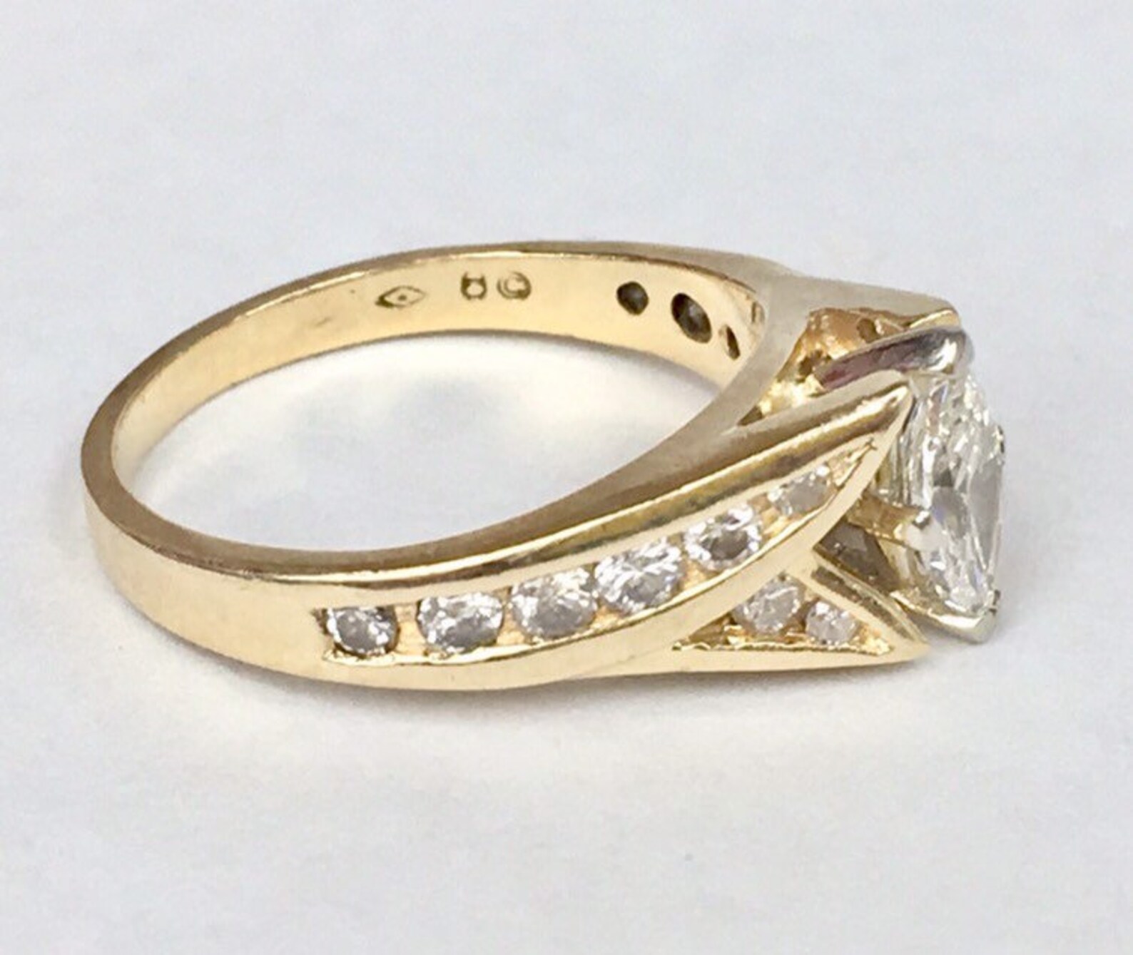 14k Magic Glow 14k Yellow Gold Diamond Ring Size 5 - Etsy