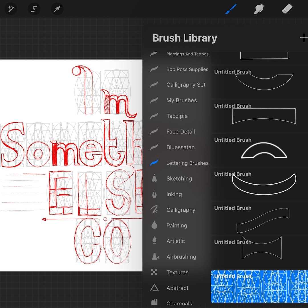 Procreate Lettering Grids - Etsy