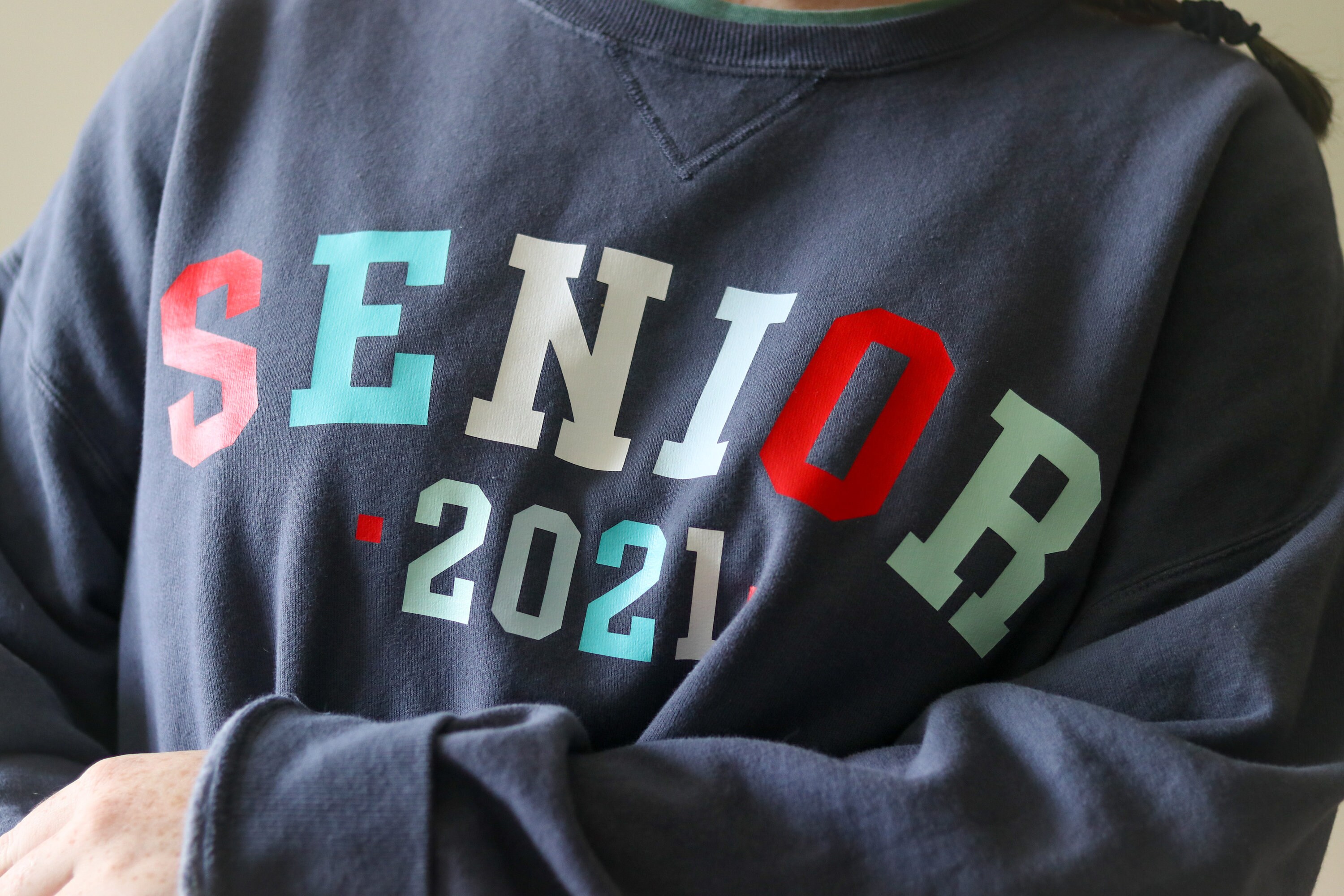 Senior Sweatshirt Collegiate Style Sweatshirt Cute Senior | Etsy