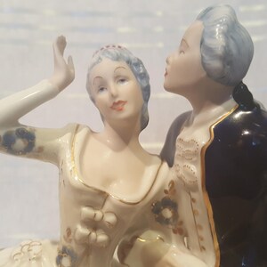 SALE Vintage Royal Dux Figurine Porcelain Dancing Renaissance - Etsy Canada
