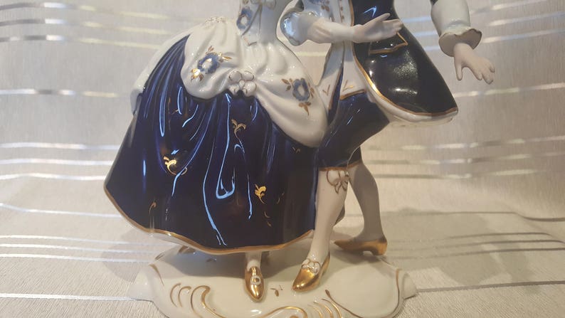 SALE Vintage Royal Dux Figurine Porcelain Dancing Renaissance - Etsy Canada