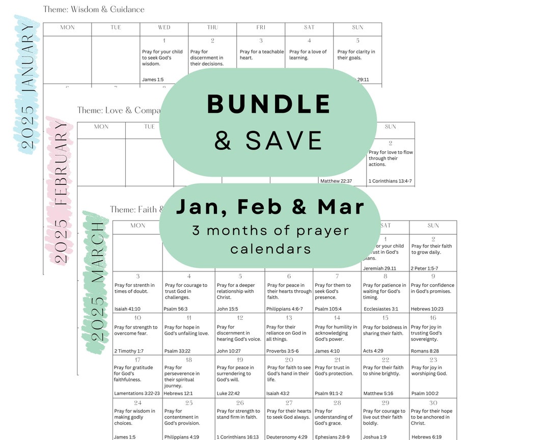 Printable Prayer for Mom Daily Prayer Journal 30 Day Prayer Planner ...