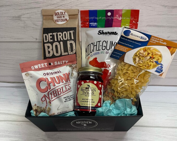 Made in Michigan Gift Box Michigan Care Package Michigan Gift Basket ...