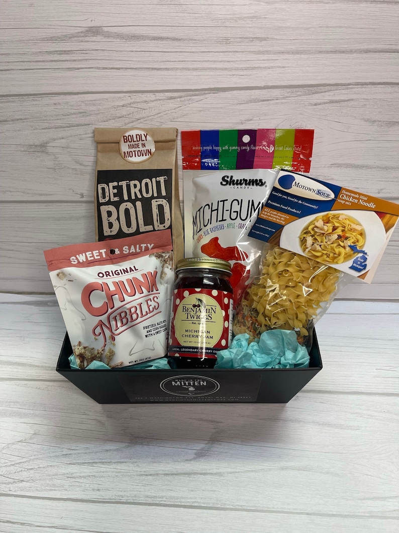 Made in Michigan Gift Box Michigan Care Package Michigan Gift Basket ...