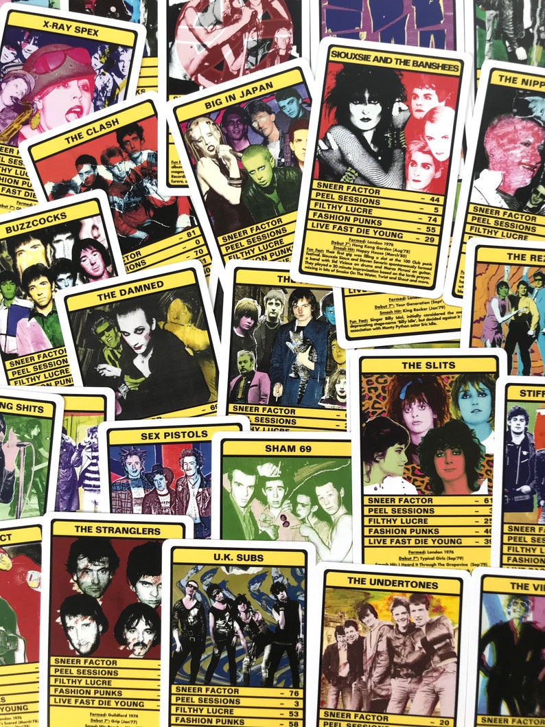 UK PUNK 'trumps' Card Game - Etsy
