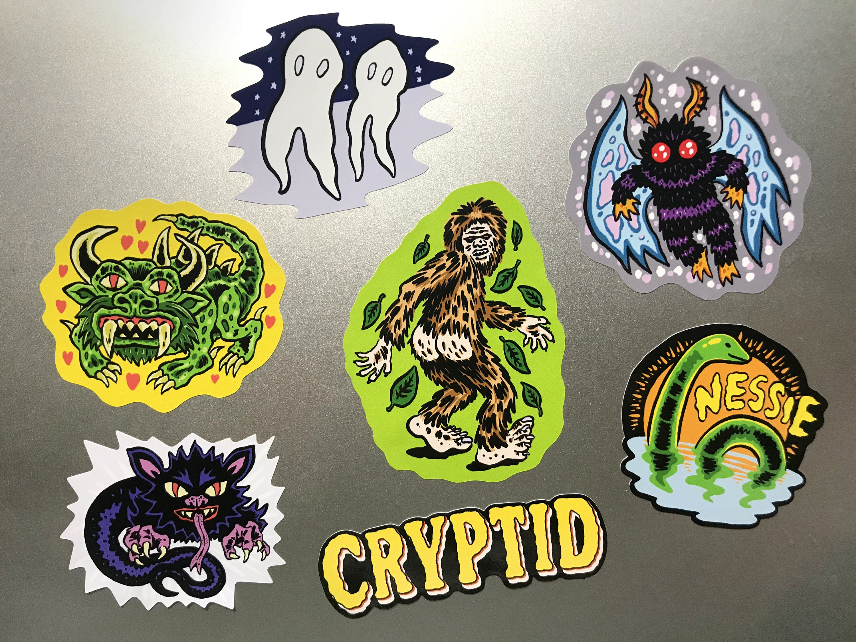 CRYPTIDS A5 Vinyl Sticker Sheet | Etsy