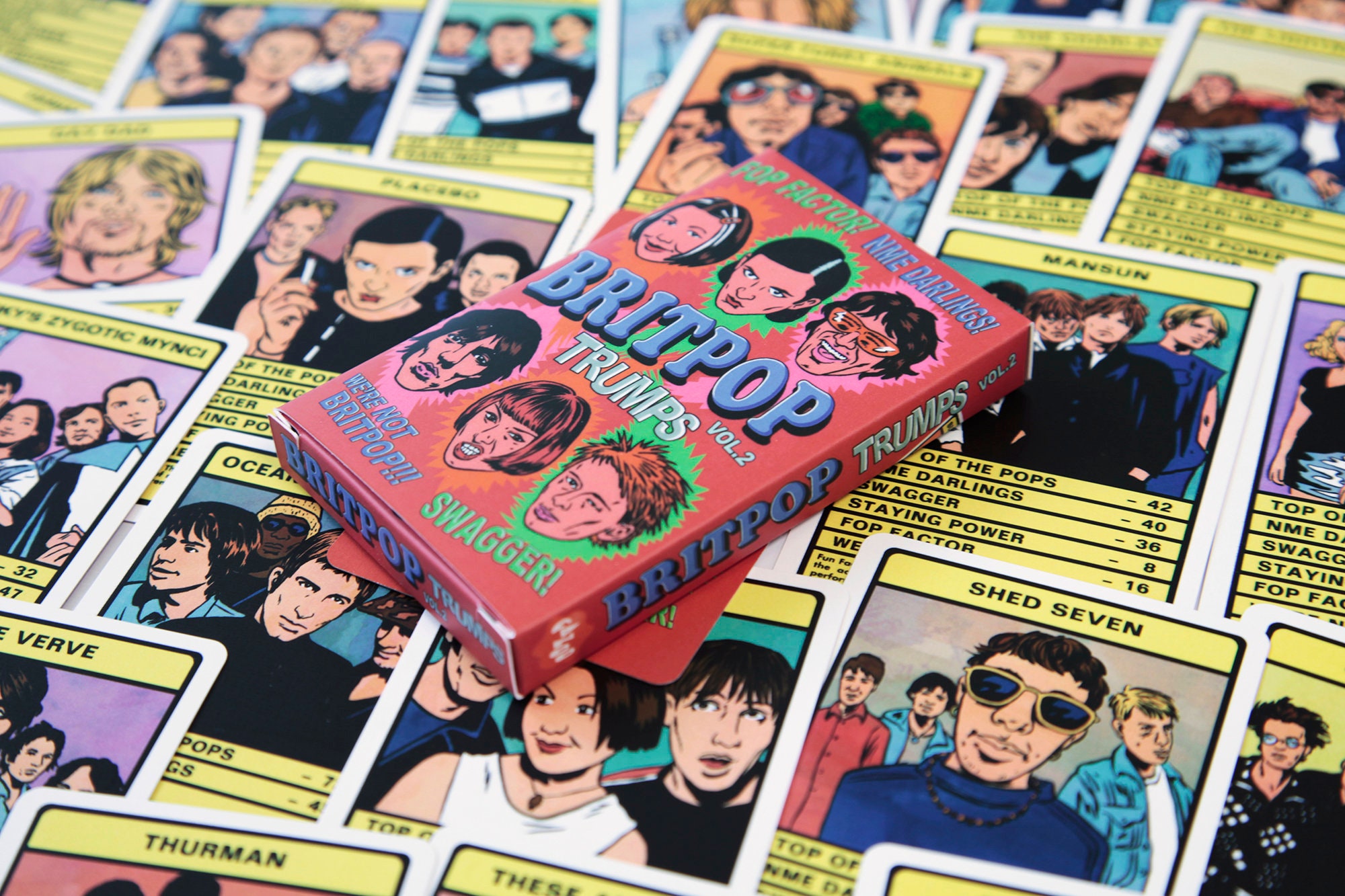 BRITPOP TRUMPS Card Game Vol.2 30 britpop bands inc. Shed | Etsy