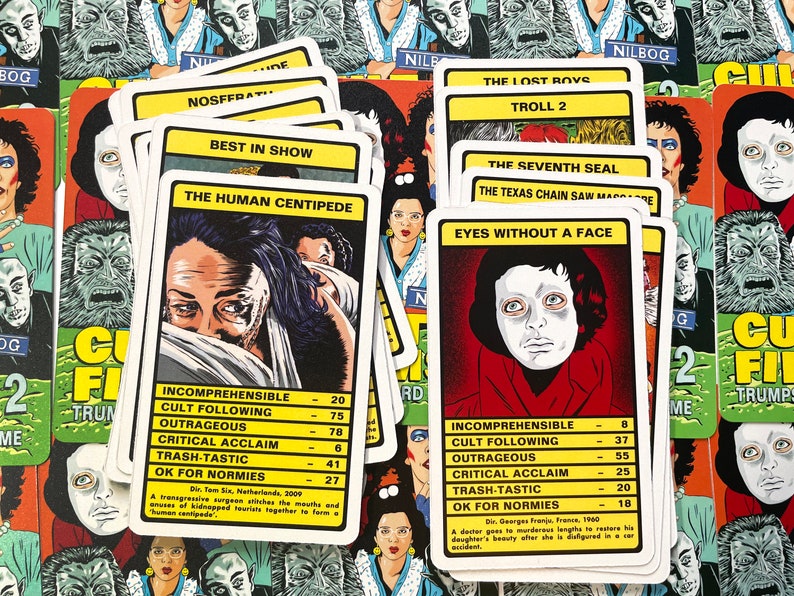 CULT FILMS Vol.2 Trumps Card Game (rocky Horror, Salo, Harold and Maude ...