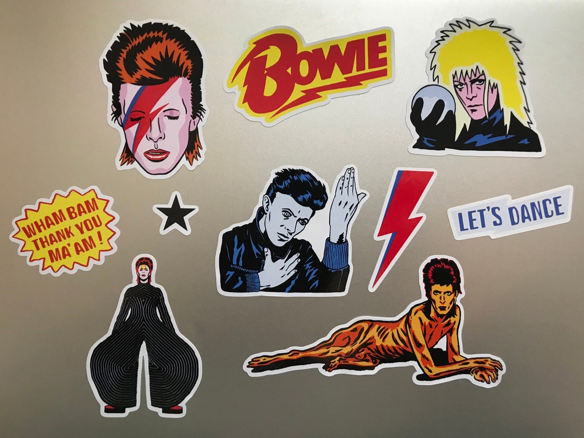 DAVID BOWIE A5 Vinyl Sticker Sheet - Etsy