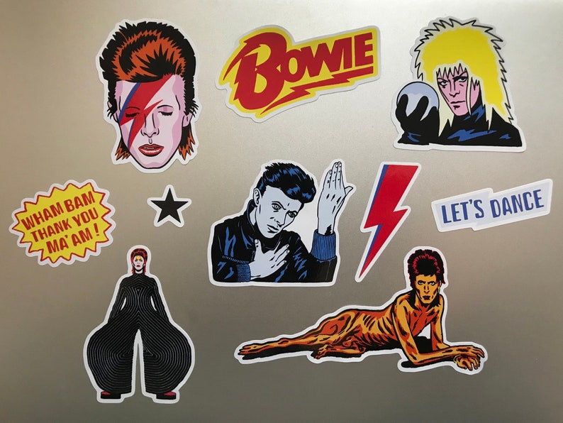 DAVID BOWIE A5 Vinyl Sticker Sheet - Etsy