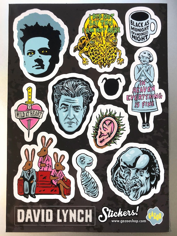 DAVID LYNCH A5 Vinyl Sticker Sheet twin Peaks - Etsy UK