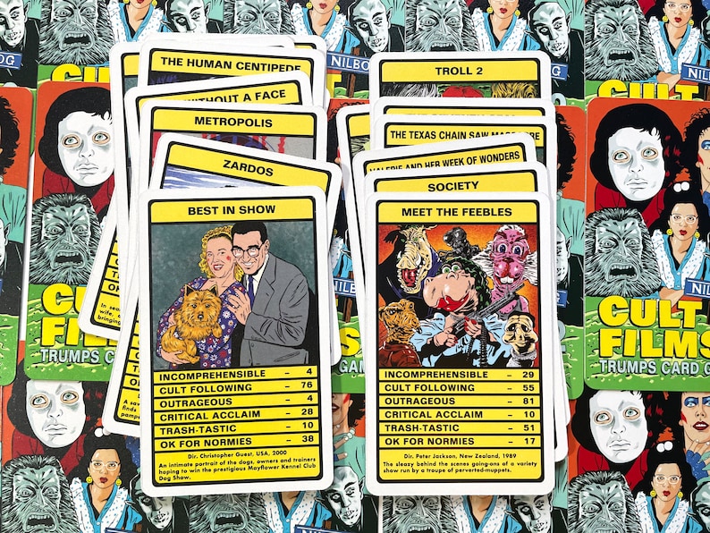 CULT FILMS Vol.2 Trumps Card Game (rocky Horror, Salo, Harold and Maude ...
